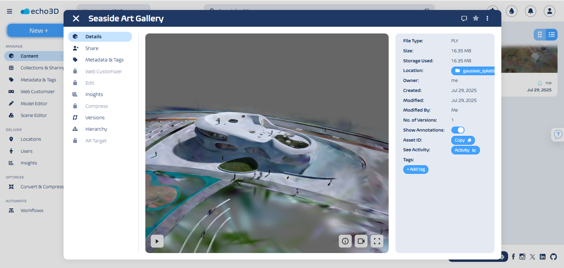 echo3D Unveils Gaussian Splatting Support at Augmented Enterprise Summit 2025